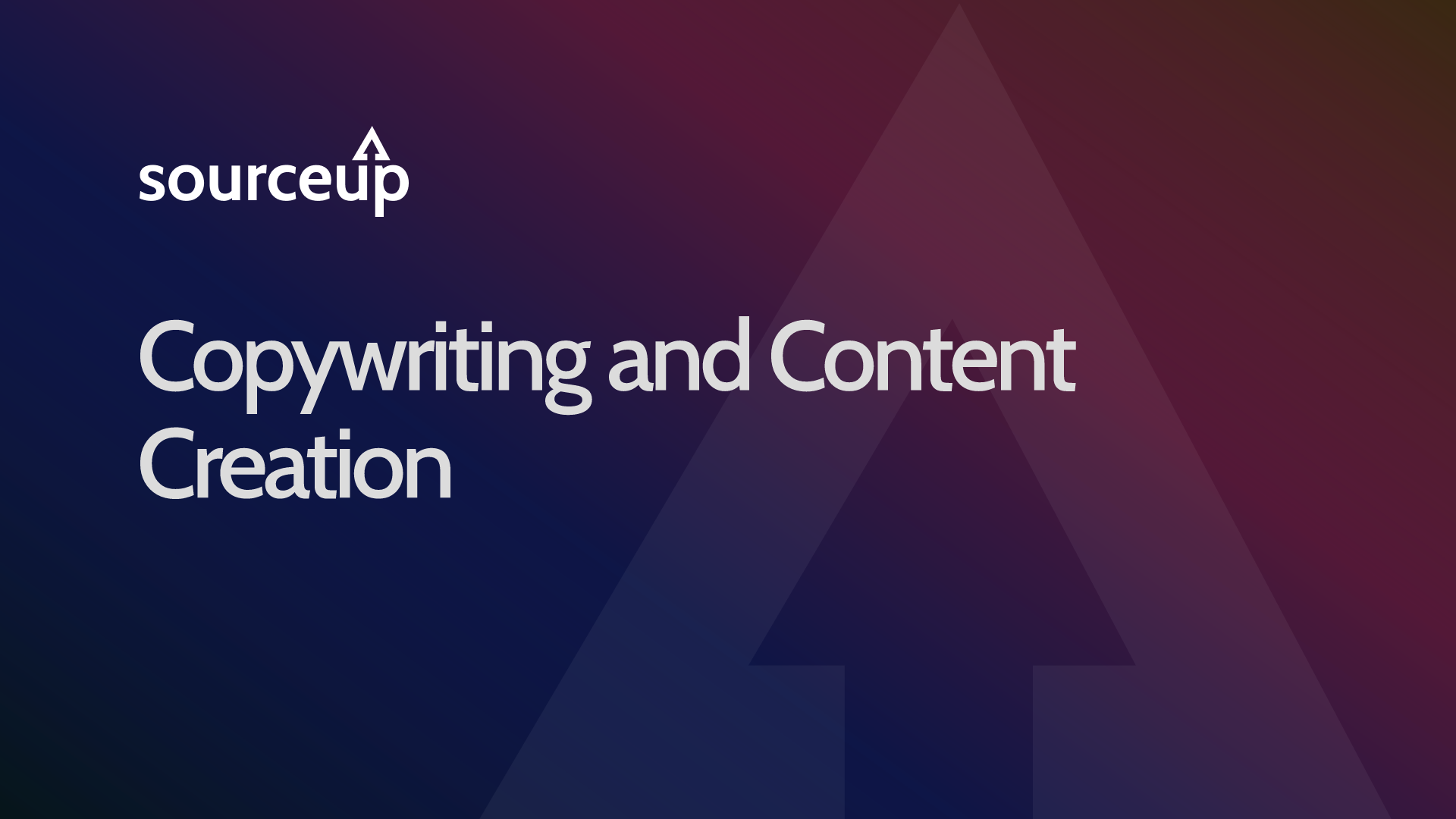Copywriting and Content Creation | Source Up