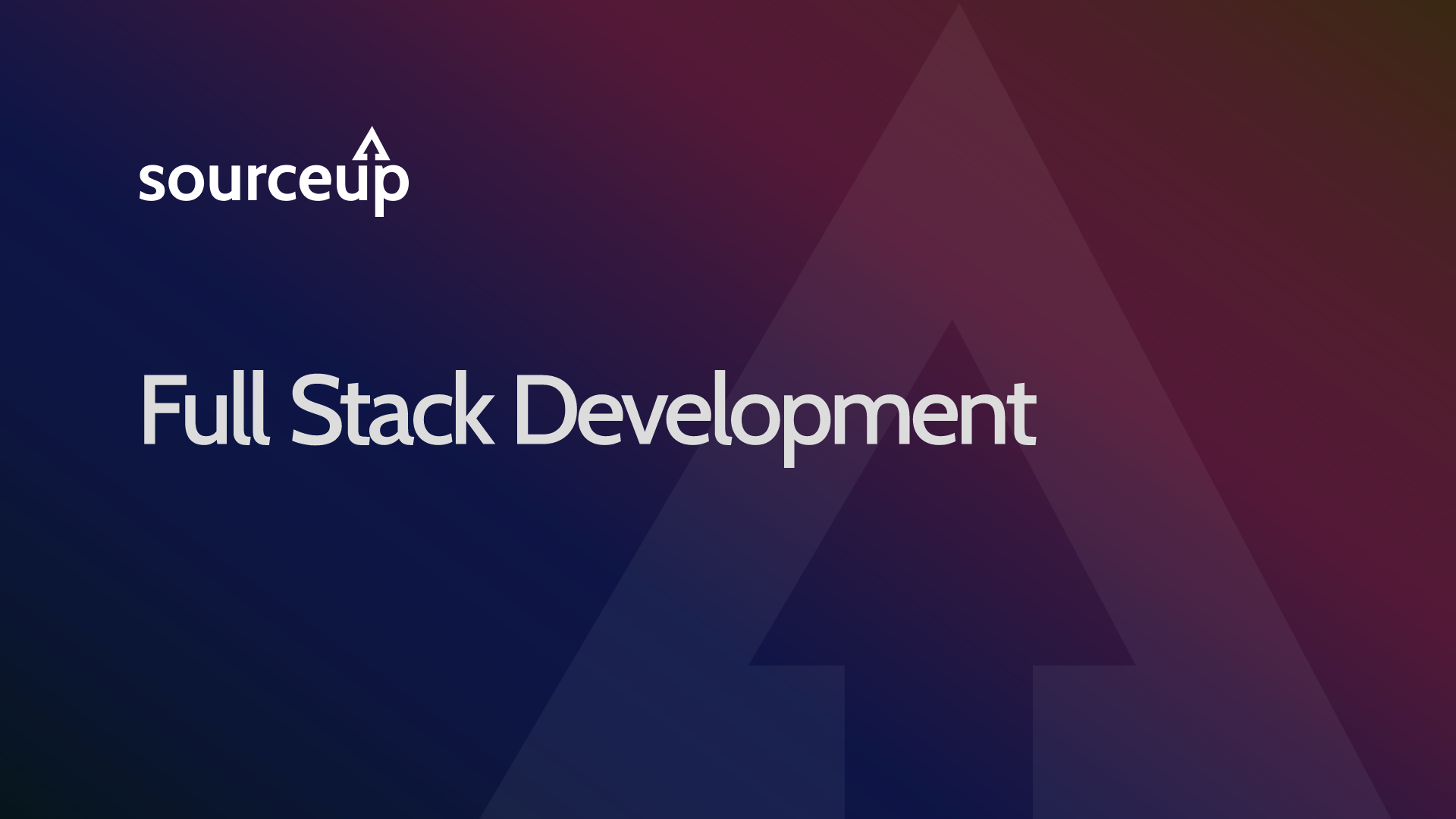 Full Stack Development | Source Up