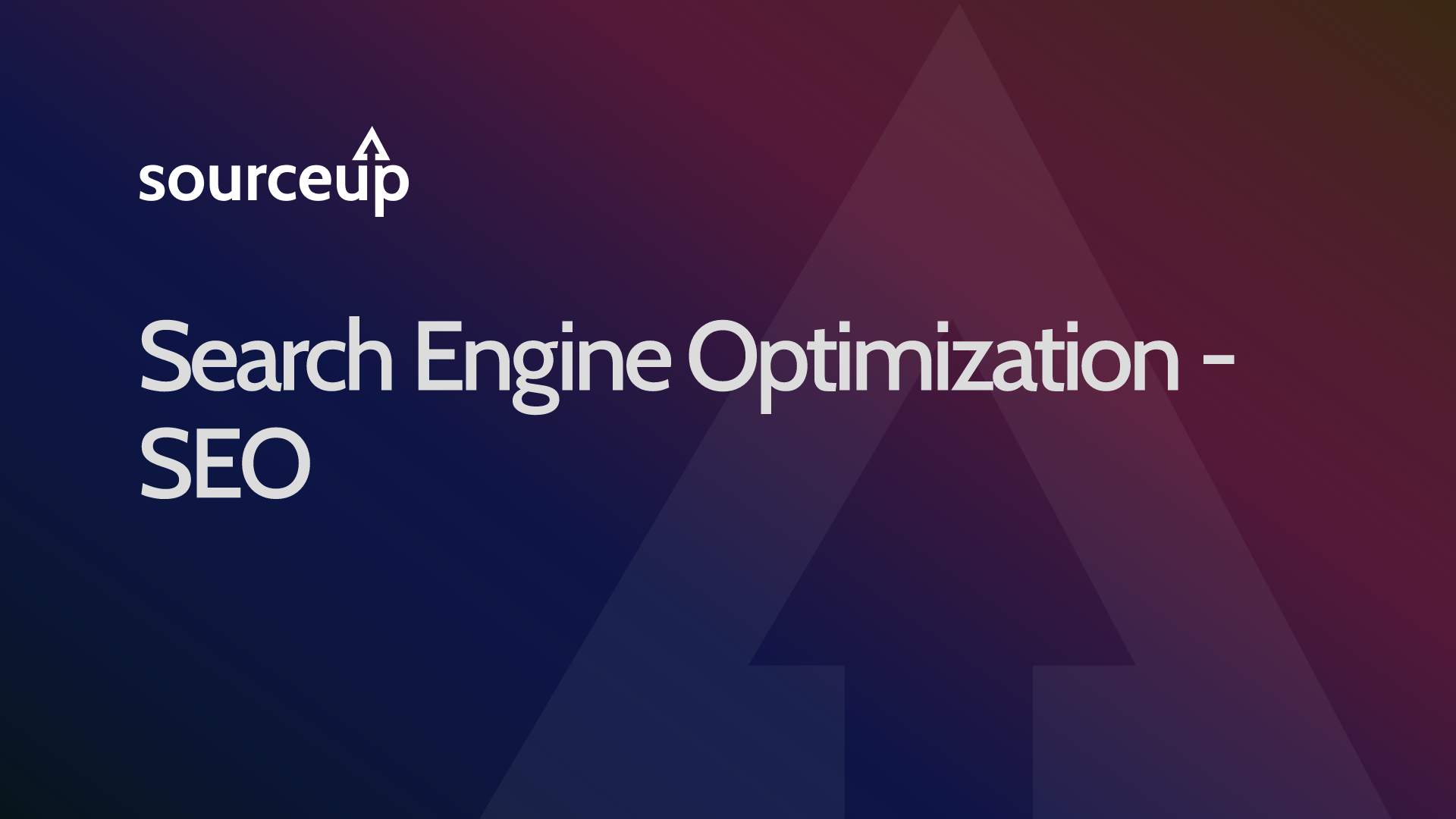 Search Engine Optimization - SEO | Source Up